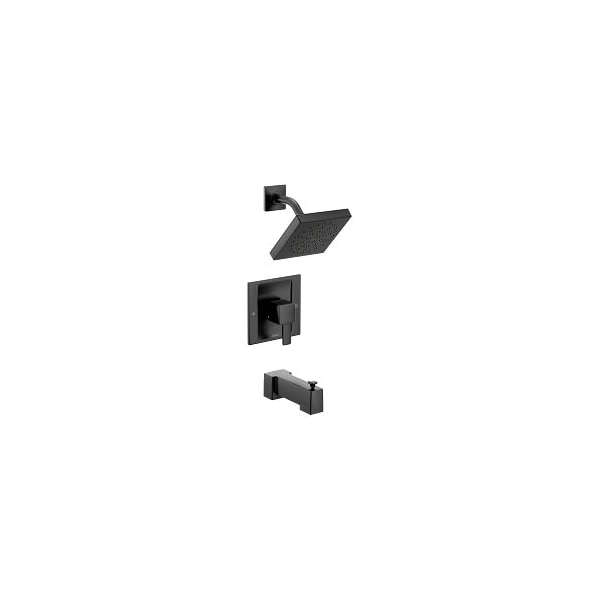 Moen 90 Degree Posi-Temp Tub & Shower Trim in Matte Black TS2713BL | Zoro
